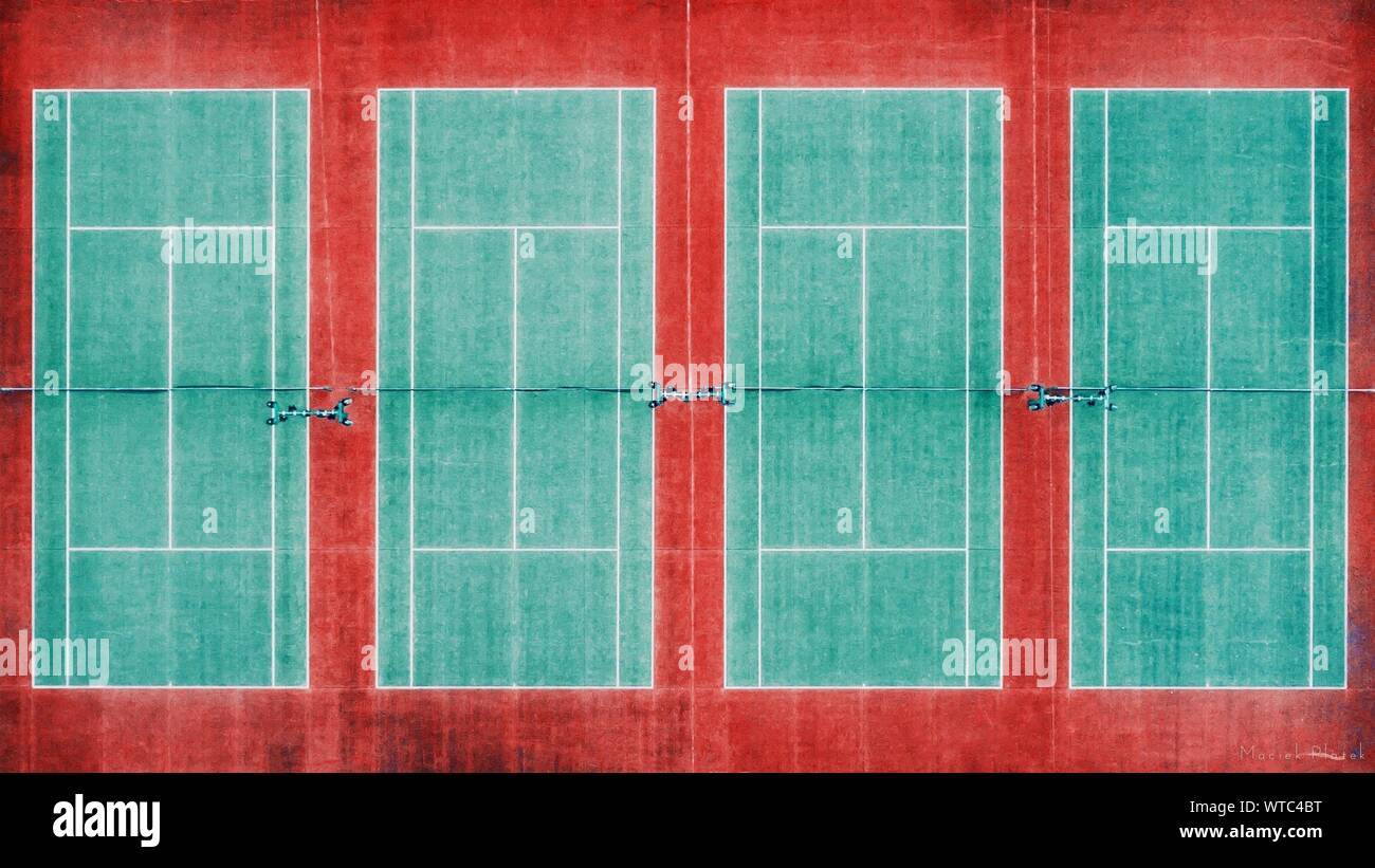Tennis court view no people hi-res stock photography and images - Alamy