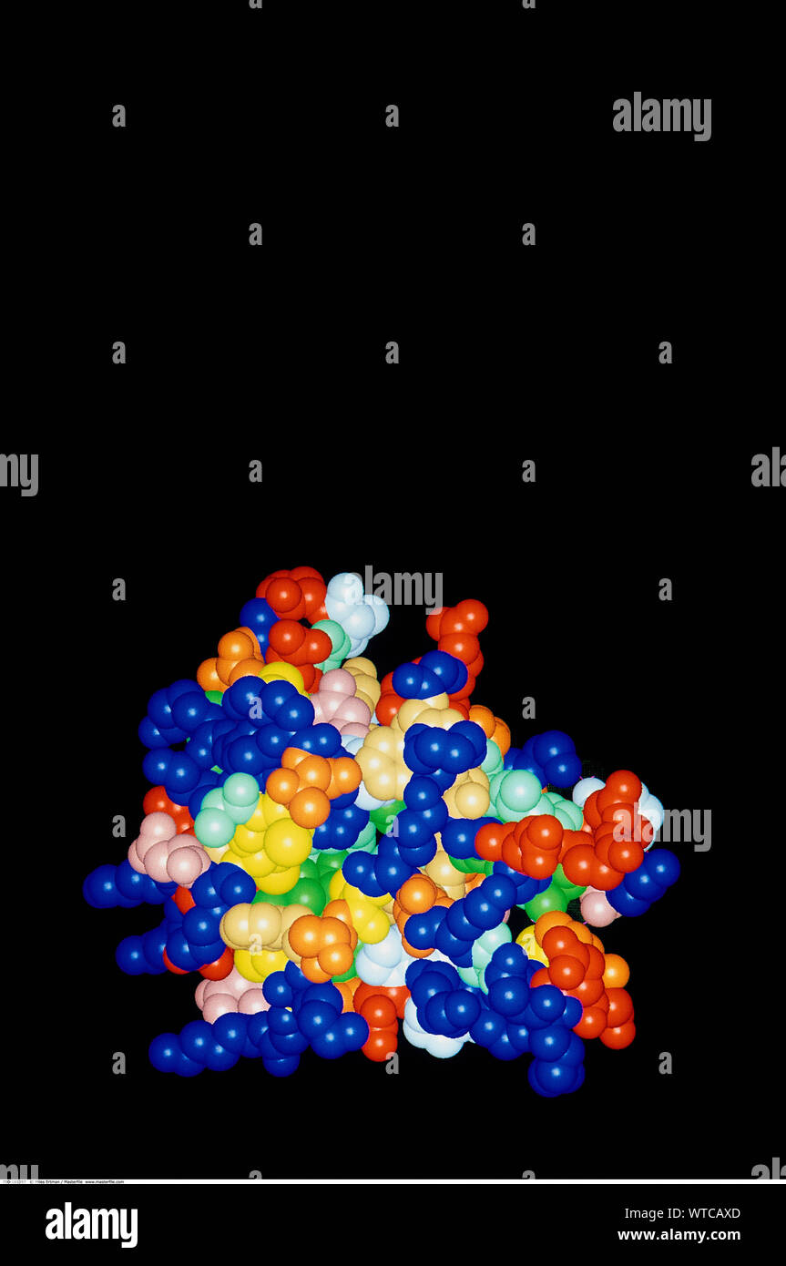 Computer Generated Protein Molecule Stock Photo - Alamy