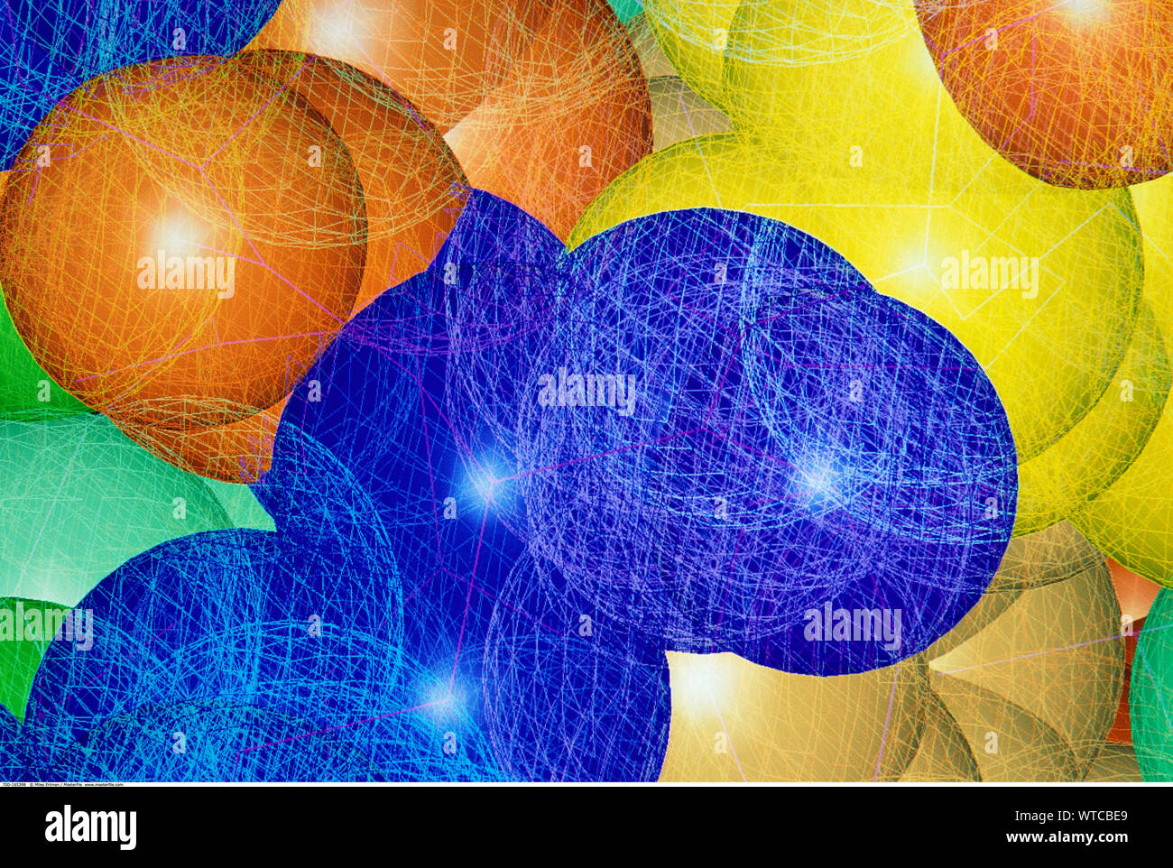 Computer model of a protein hi-res stock photography and images - Alamy