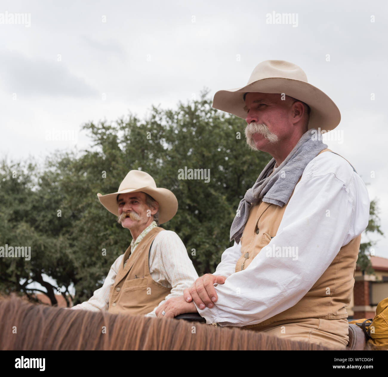 Mike Maltby and David Mangold, two cowpokes who help herd Texas ...