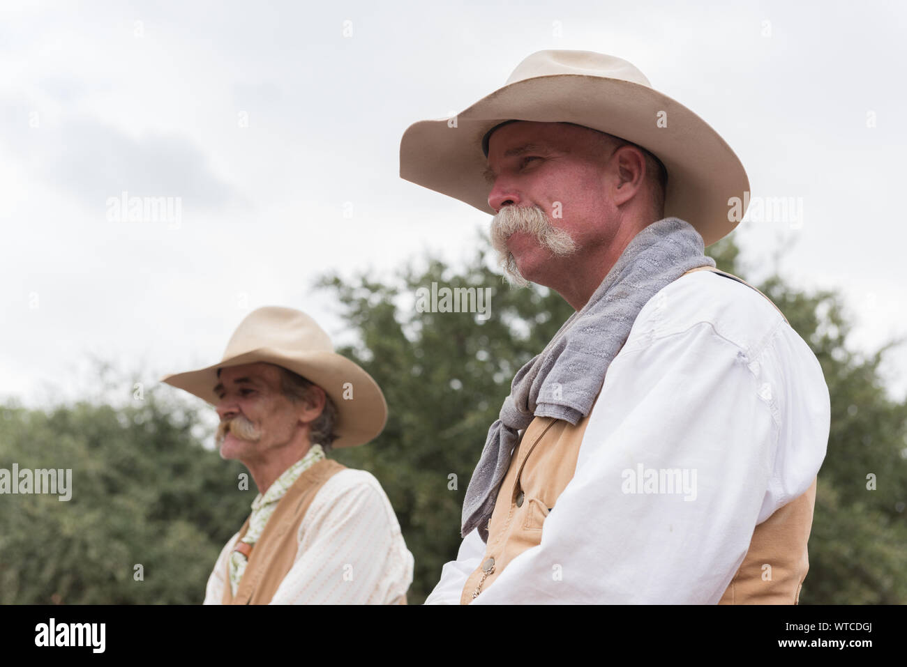 Mike Maltby and David Mangold, two cowpokes who help herd Texas ...