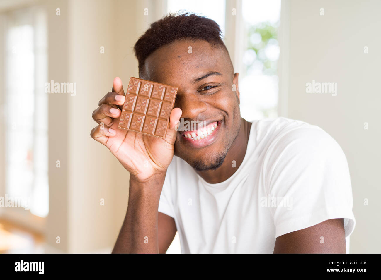Smiley Eating Chocolate