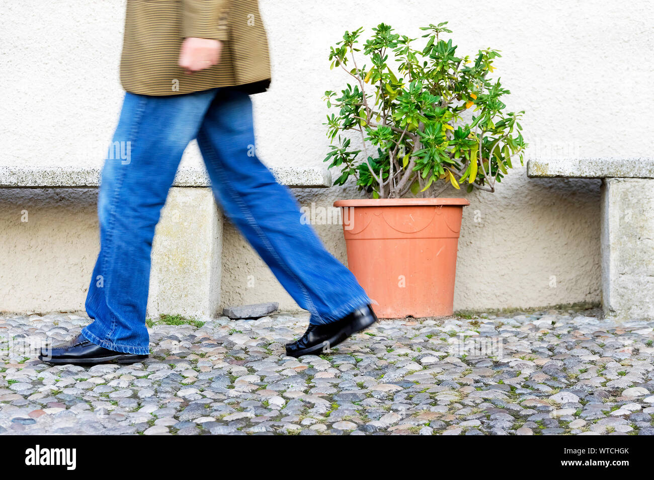 Man Walking Side View Jeans High Resolution Stock Photography and ...