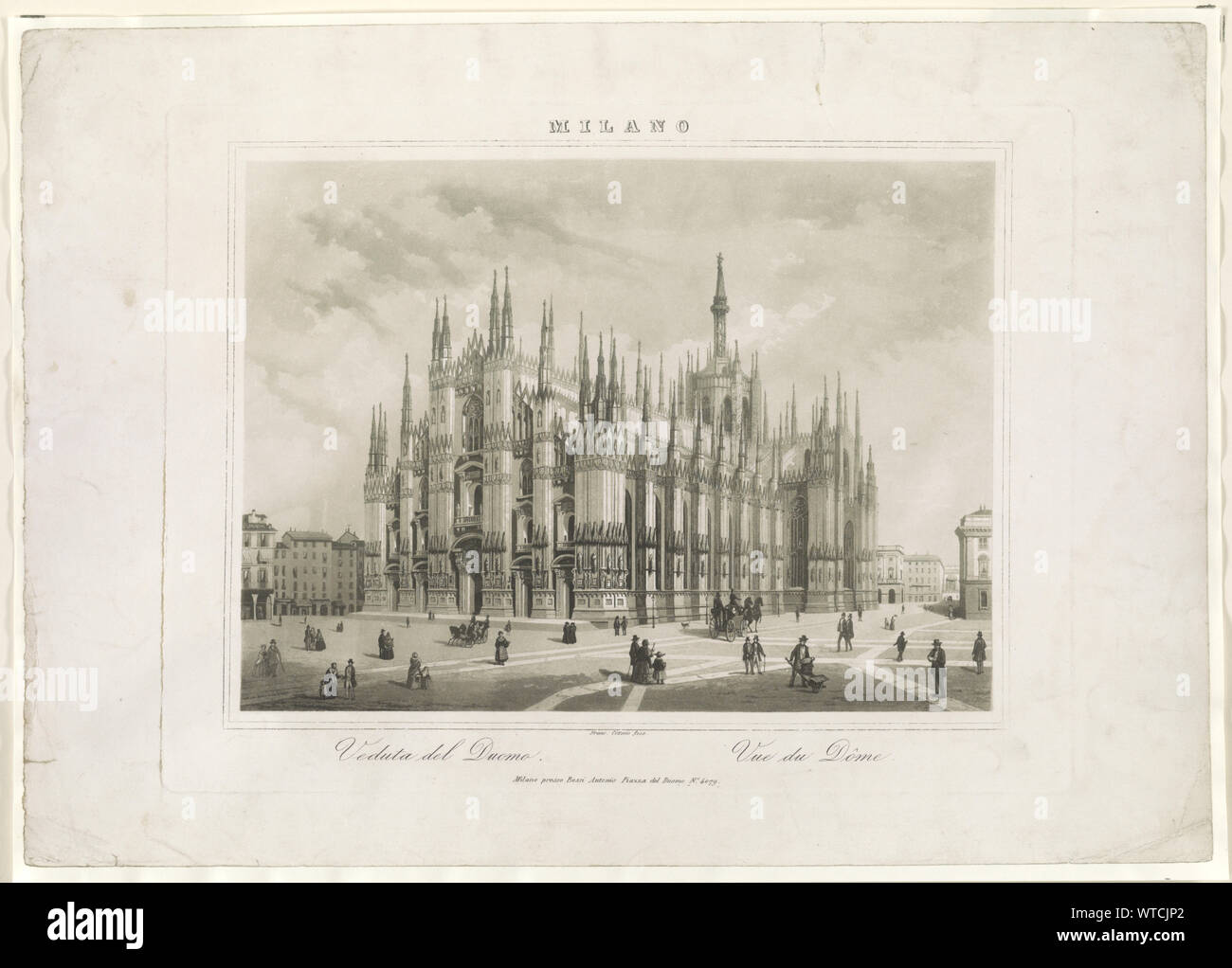 Milano veduta del duomo vue du dôme Stock Photo - Alamy