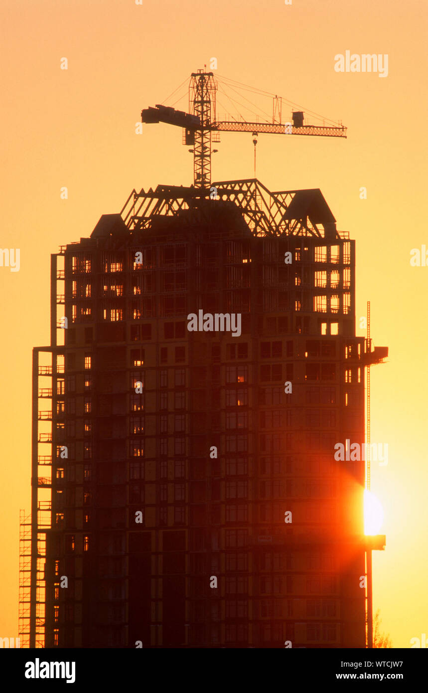Highrise Building under Construction Stock Photo - Alamy
