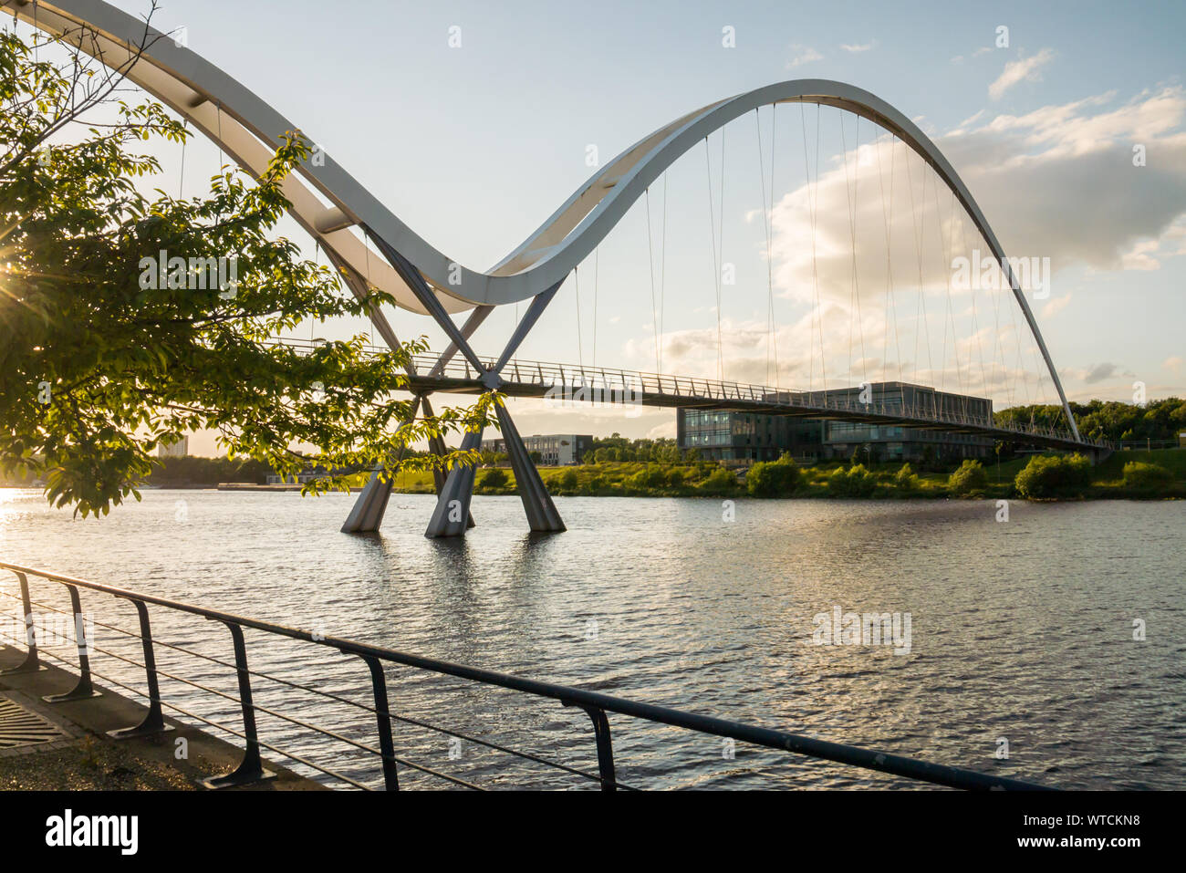 The Infinity Bridge at Stockton-on-Tees Stock Photo - Alamy