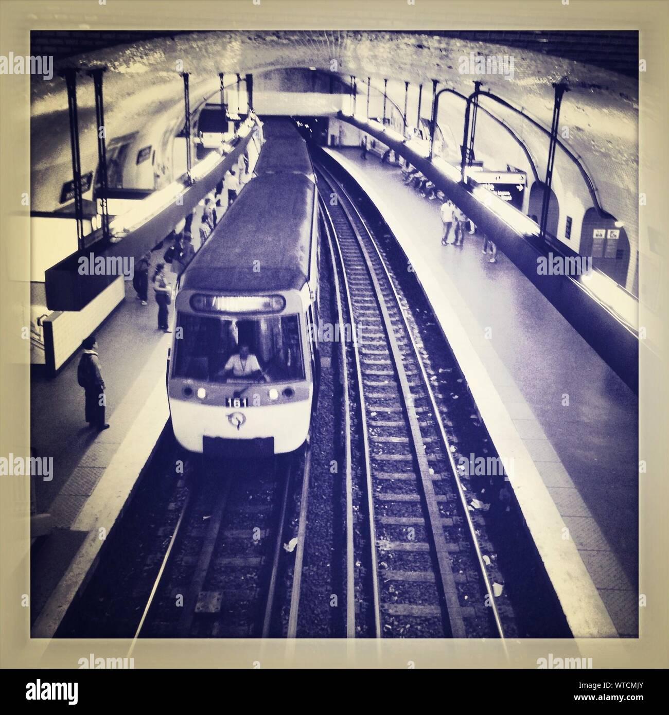 Railroad train platform hi-res stock photography and images - Alamy