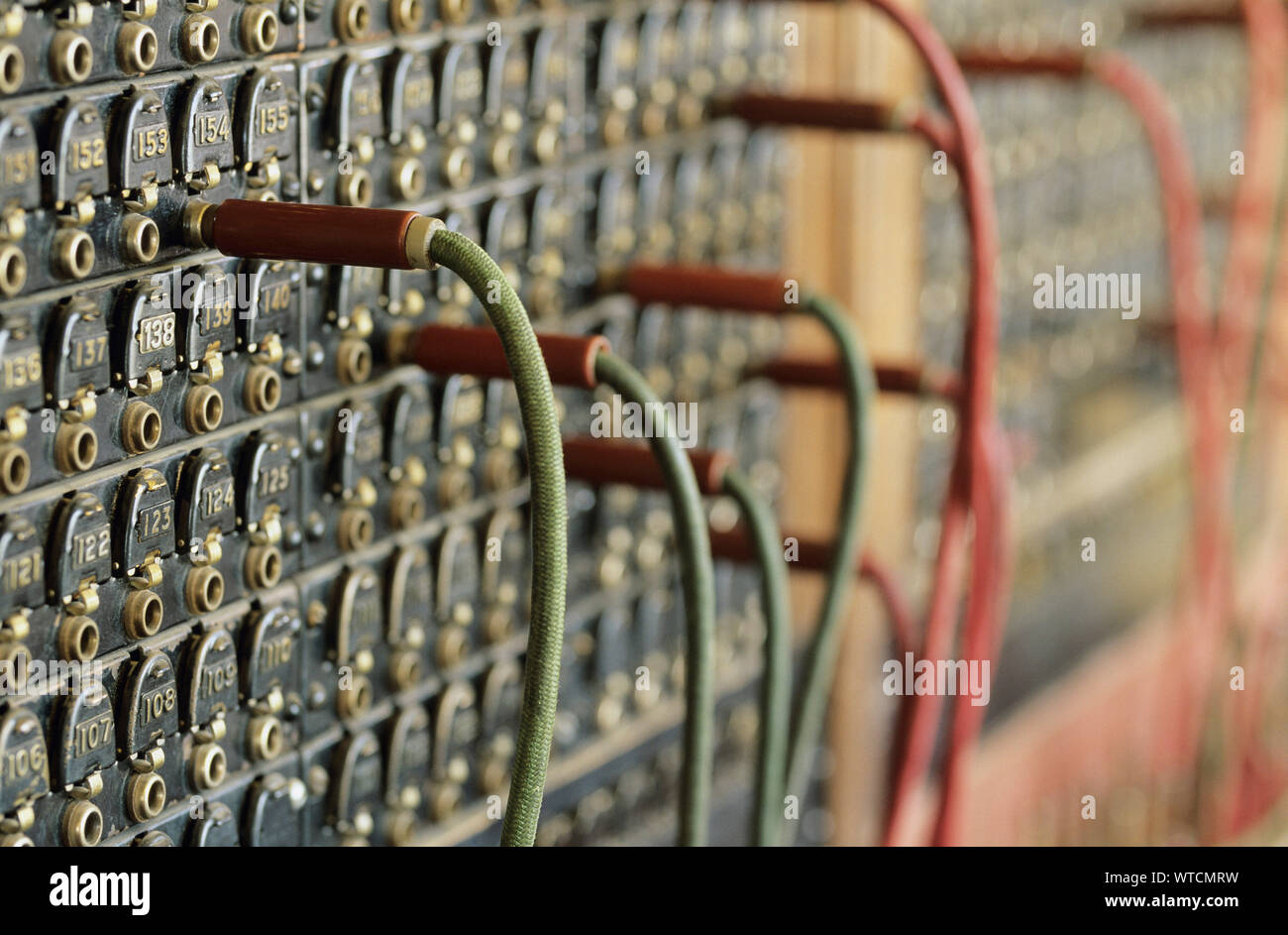 Vintage Telephone Switchboard Stock Photo - Alamy