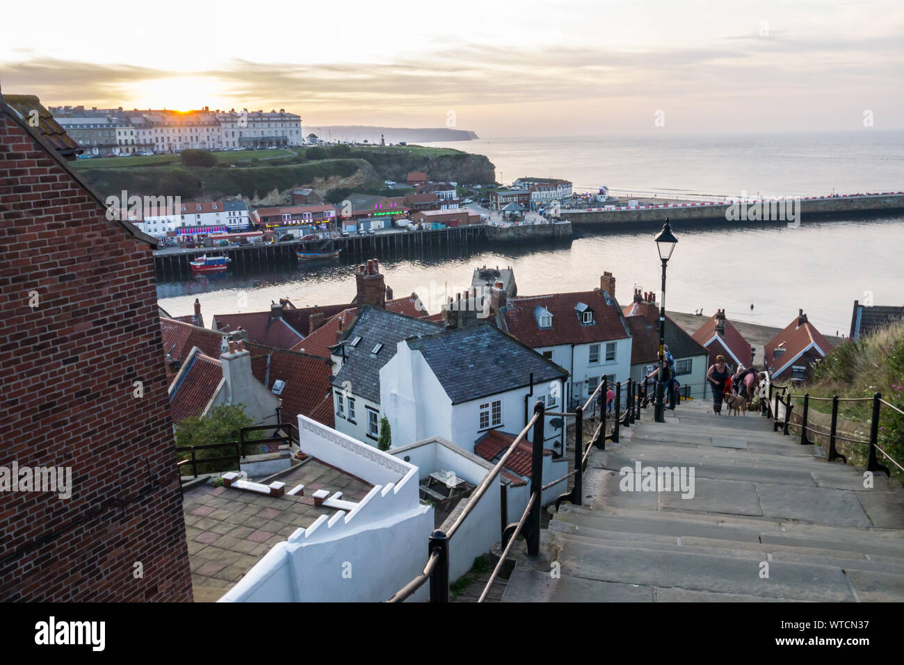 Whitby, North Yorkshire, Viewed from the 199 Steps Stock Photo - Alamy
