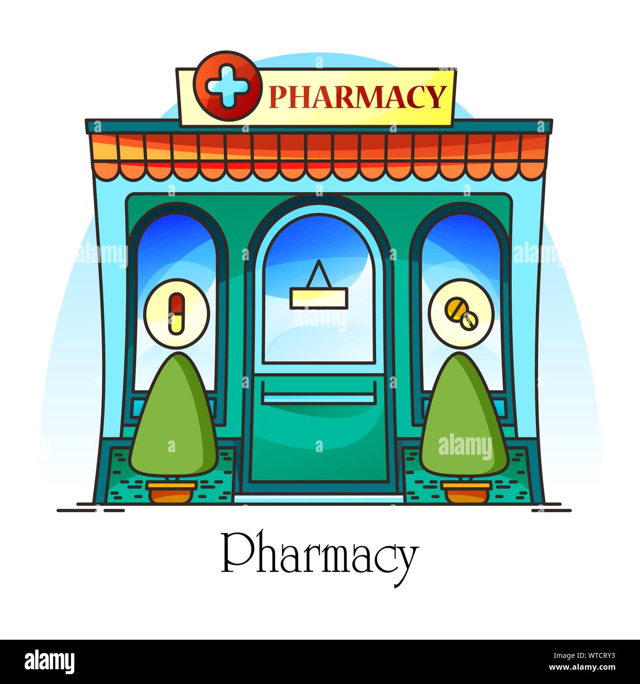 Drug store medical sign Stock Vector Images - Alamy