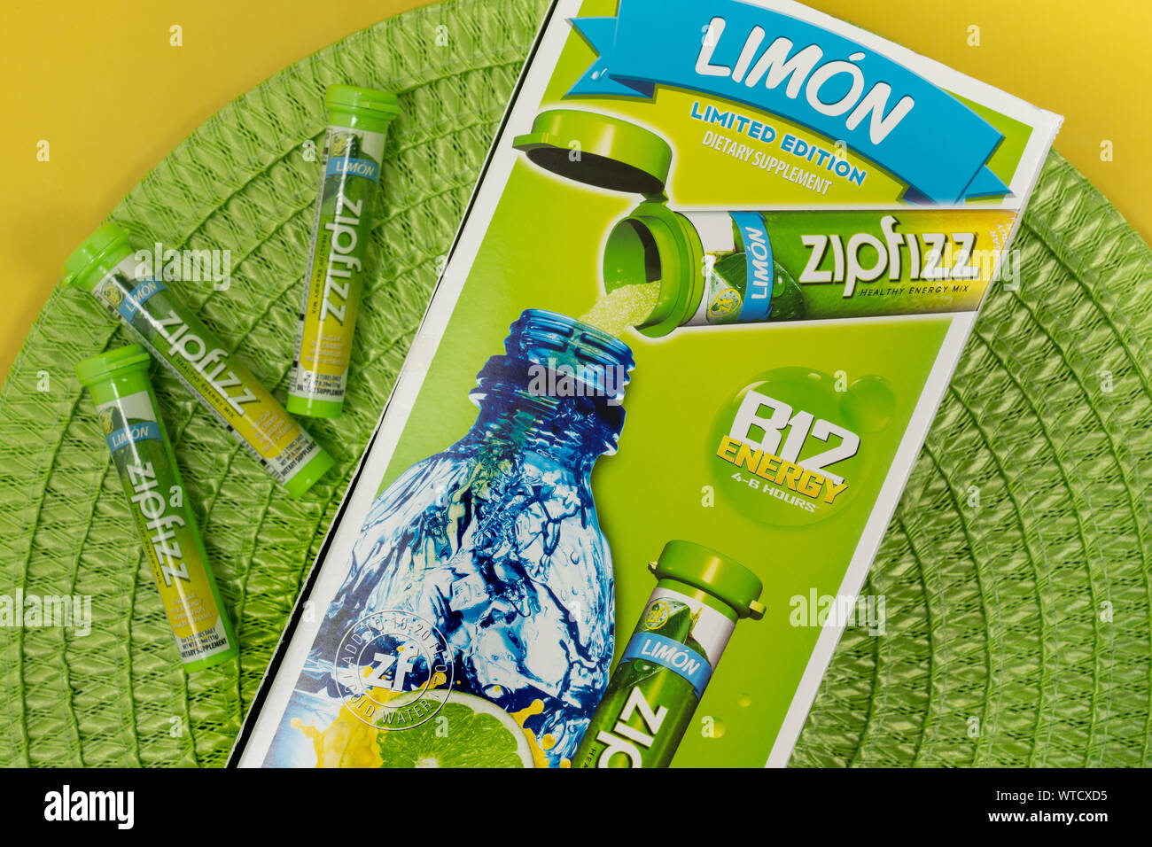 Worcester, PA - August 28, 2019: Zipfizz healthy energy drink-mix ...