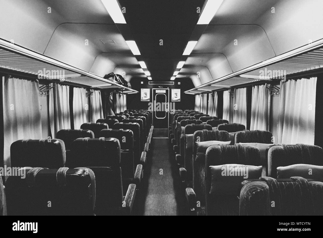 Interior view of empty bus hi-res stock photography and images - Alamy