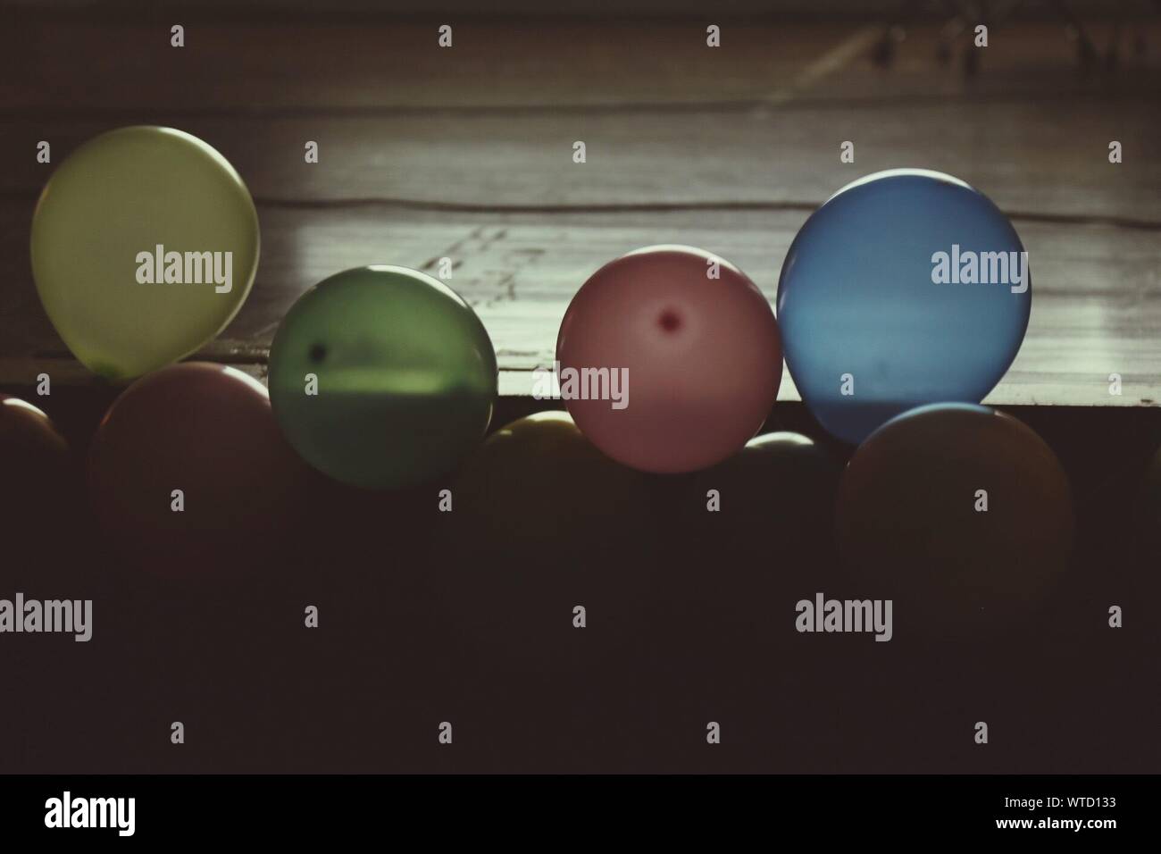 Balloons in a row hi-res stock photography and images - Alamy