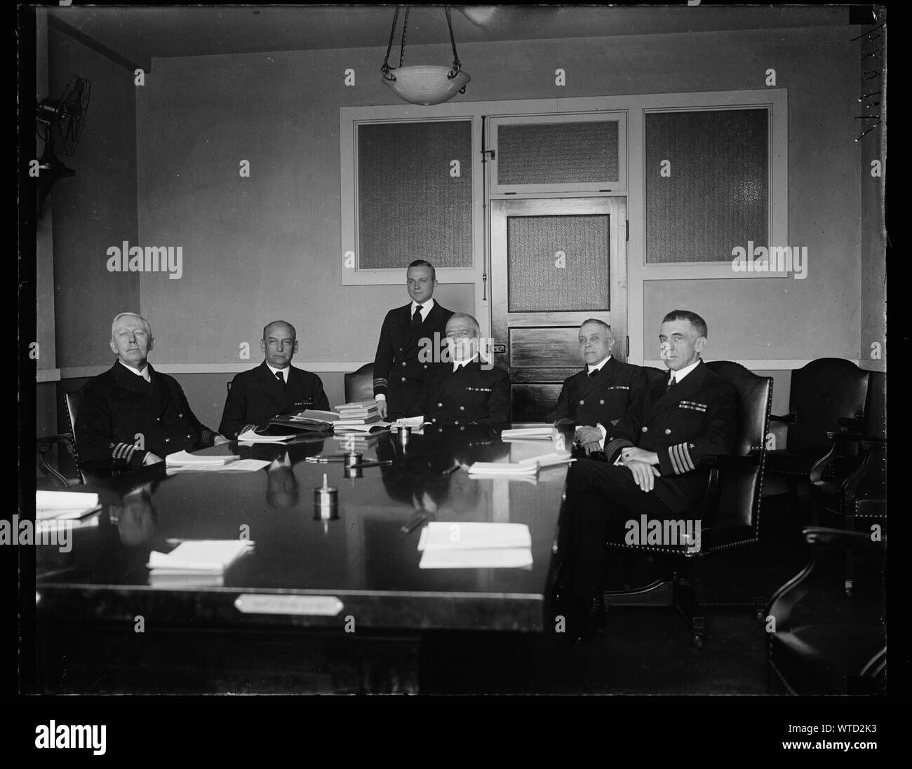 Military group at table Stock Photo - Alamy