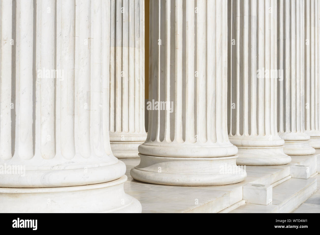 Marble columns of a government building Stock Photo - Alamy