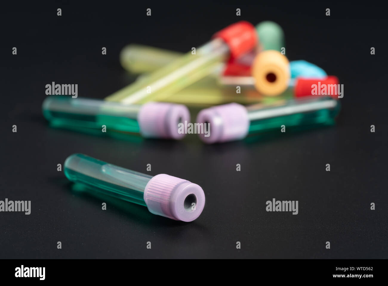 Test tubes with chemical samples in science laboratory Stock Photo - Alamy