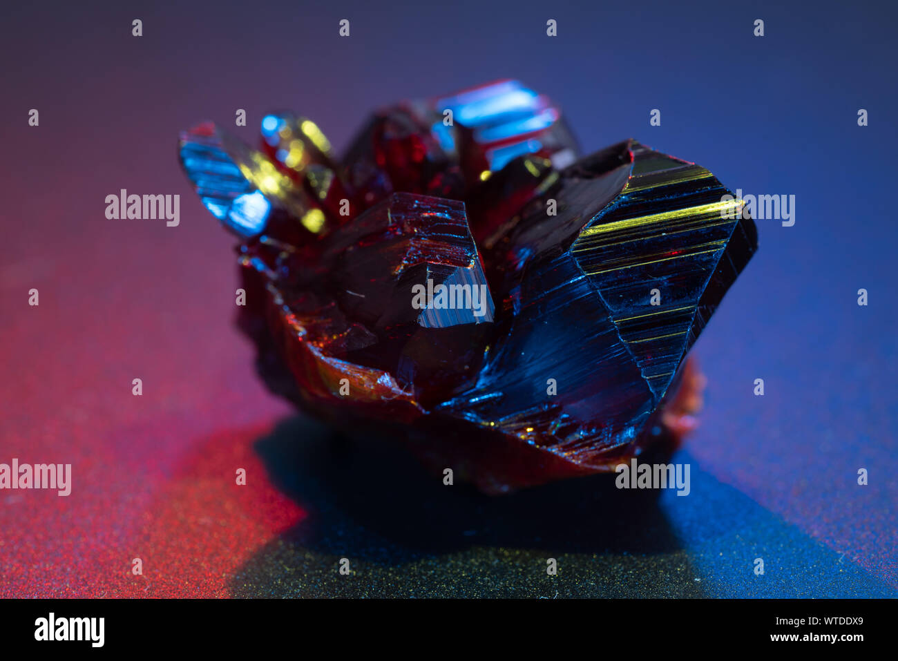 Gemstone nugget. Transparent Raw Ruby Stock Photo - Alamy