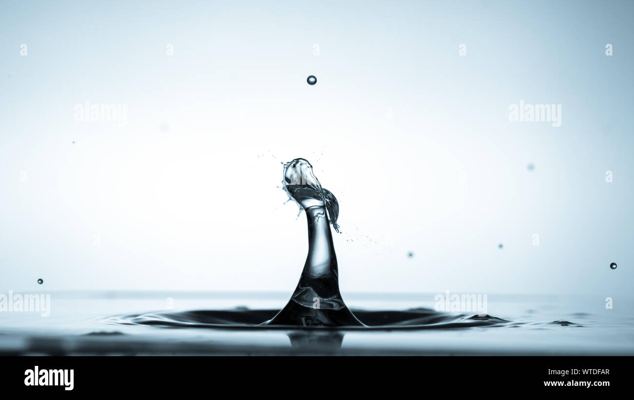 water drop collision. Water splash Stock Photo - Alamy