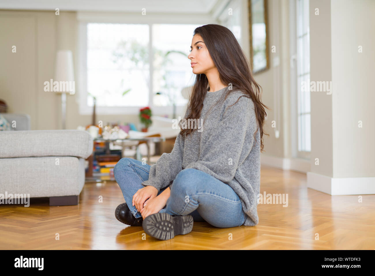 Sitting On Floor Profile