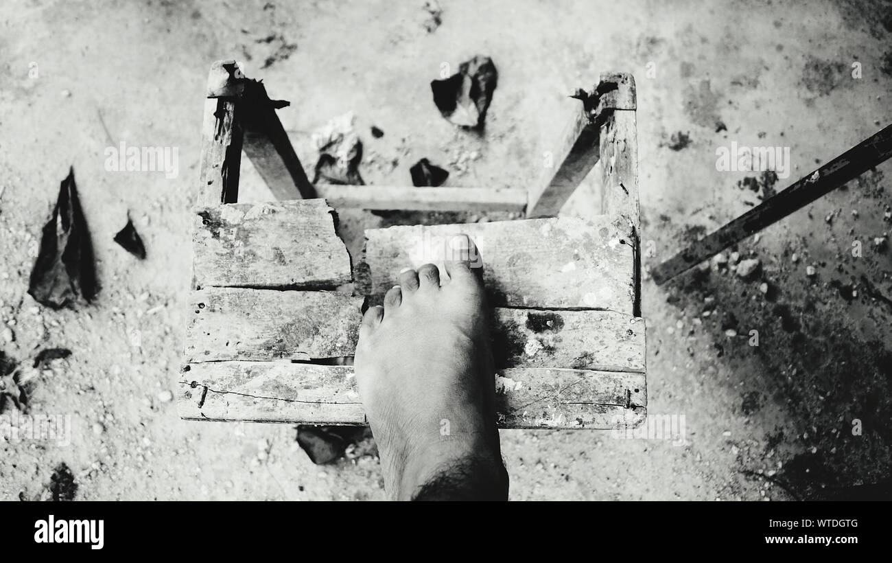 Old man ladder hi-res stock photography and images - Alamy