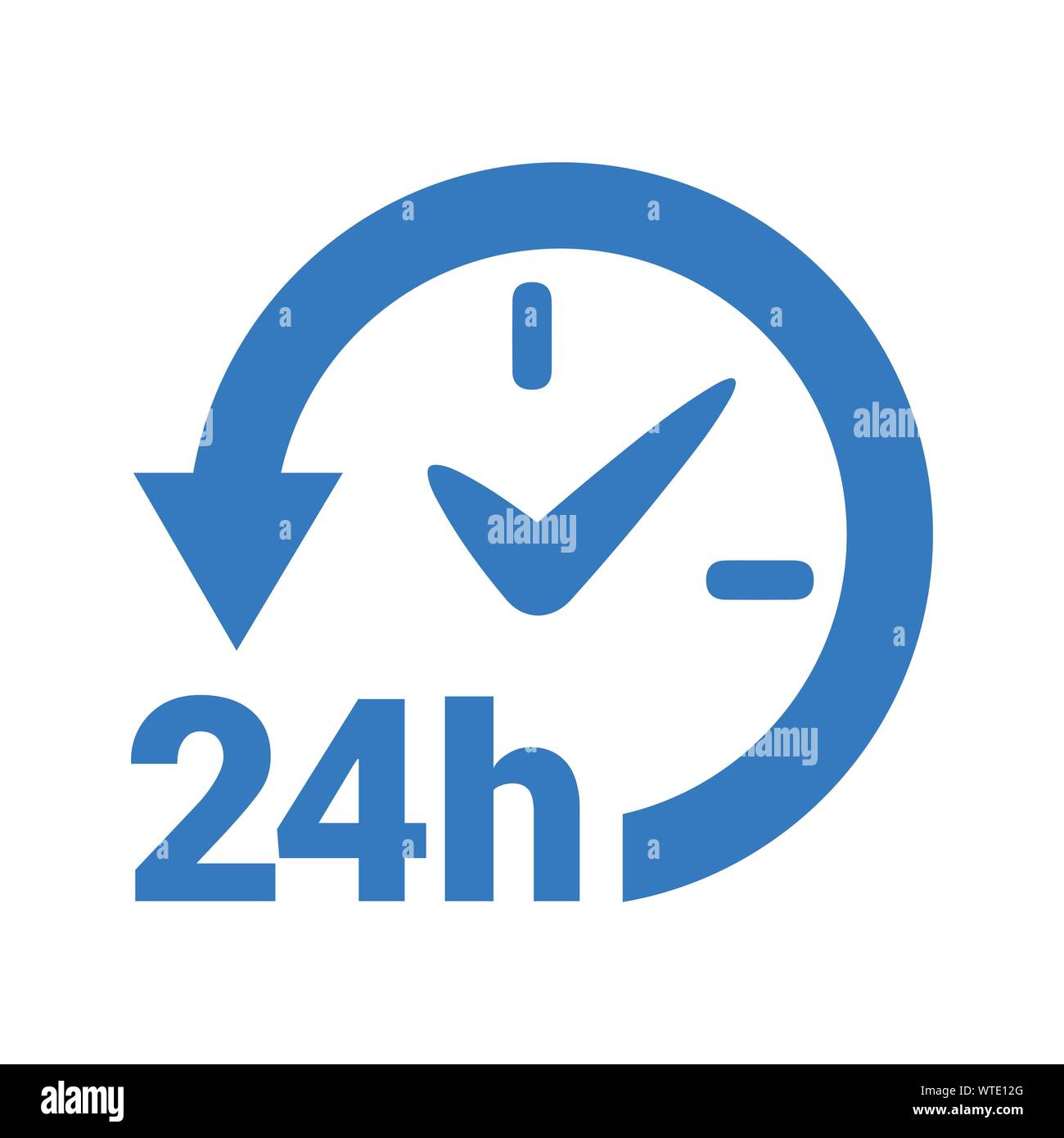 24 hours active icon Stock Vector Image & Art - Alamy
