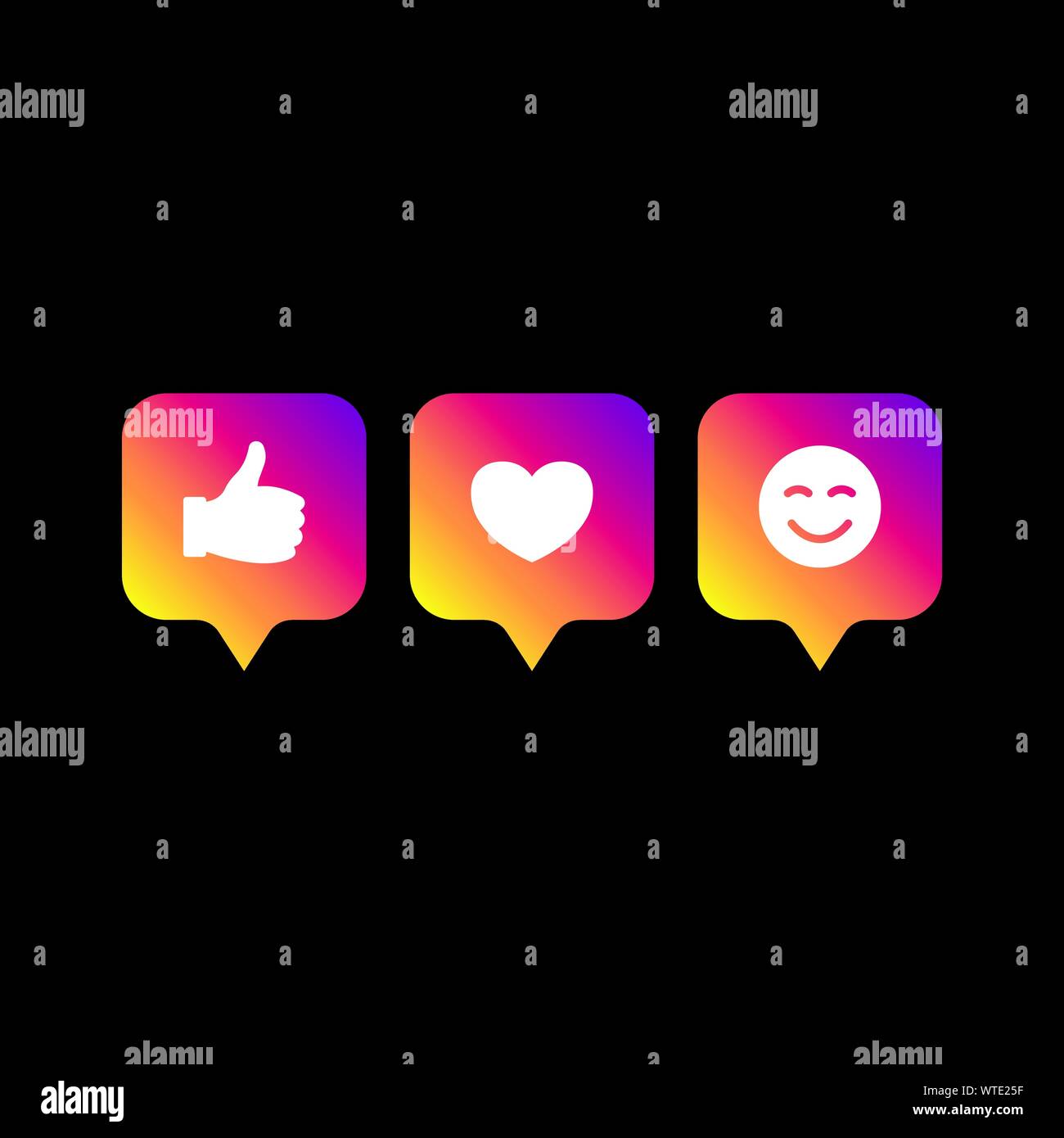 Social media icons connections Stock Vector Images - Alamy