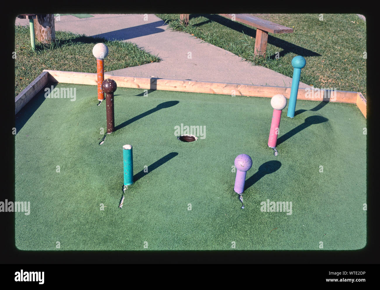 Mini golf at Lucy's Amusement Park, sapins hole, Minot, North Dakota ...