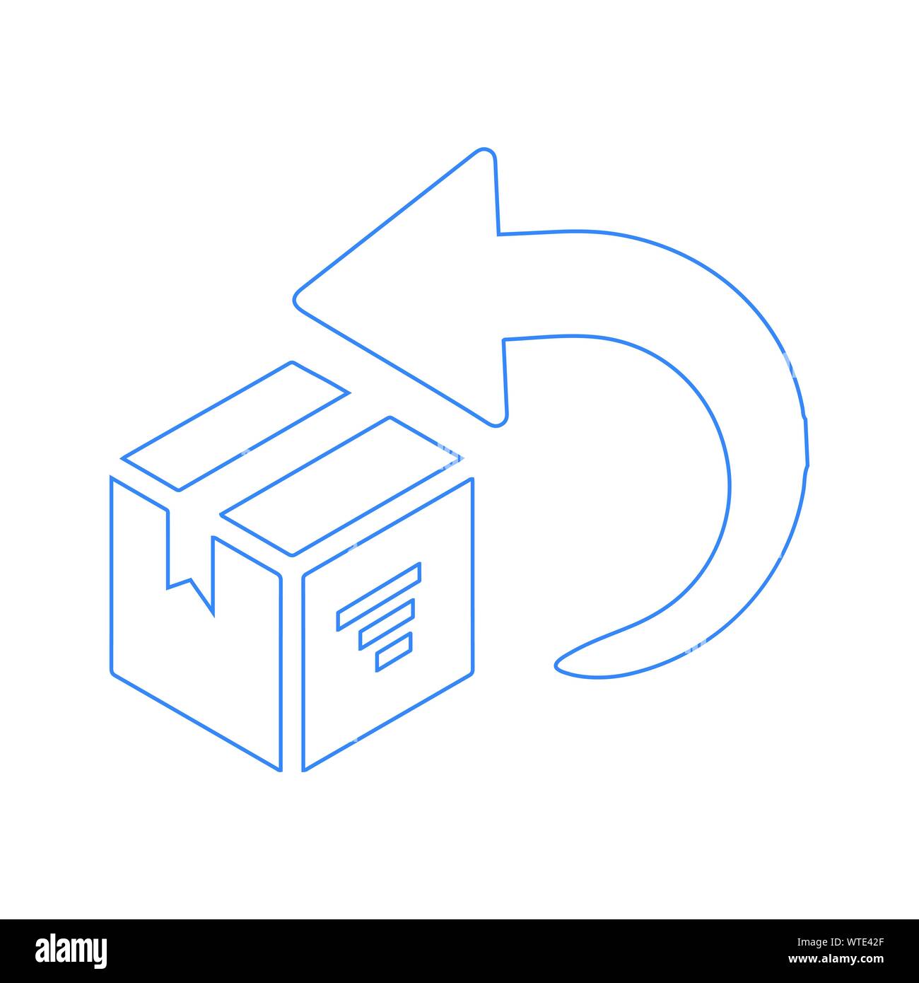 Box, delivery, easy returns, return Icon Stock Vector Image & Art - Alamy