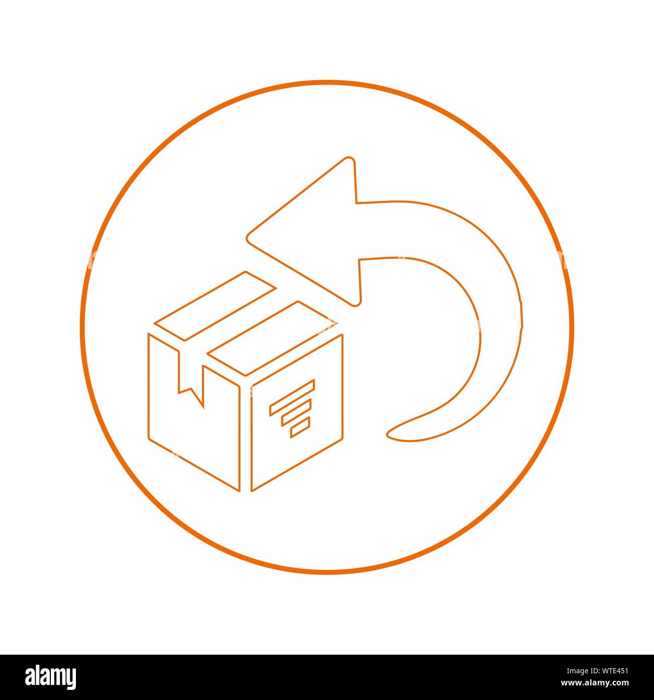 Box, delivery, easy returns, return Icon Stock Vector Image & Art - Alamy