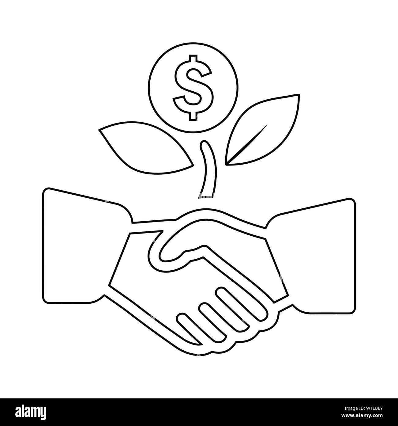 Business startup concept hand Black and White Stock Photos & Images - Alamy