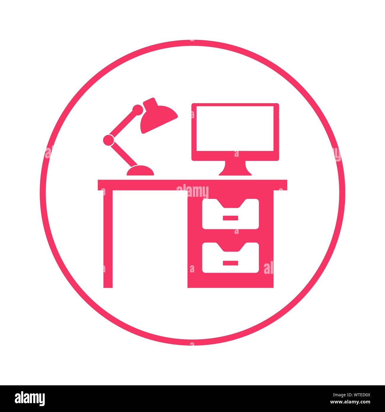 Front desk view Stock Vector Images - Alamy