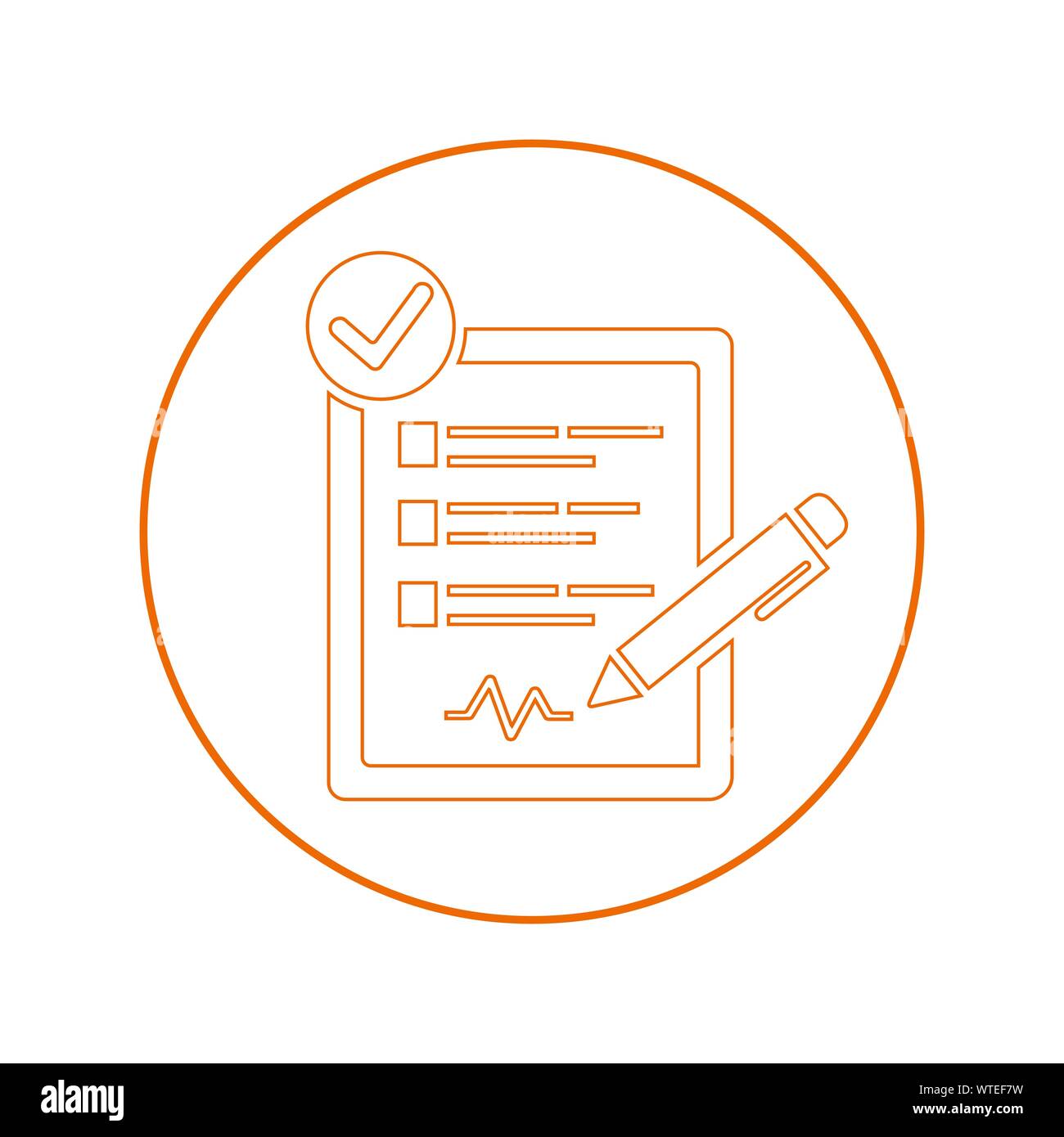 Contract Icon, Agreement, Deal Stock Vector Image & Art - Alamy