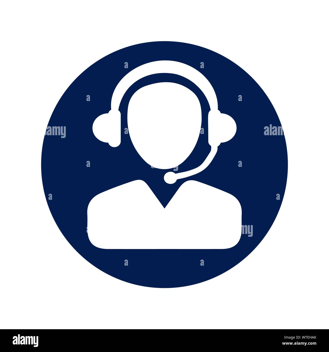 Customer Support Icon, call center Stock Vector Image & Art - Alamy