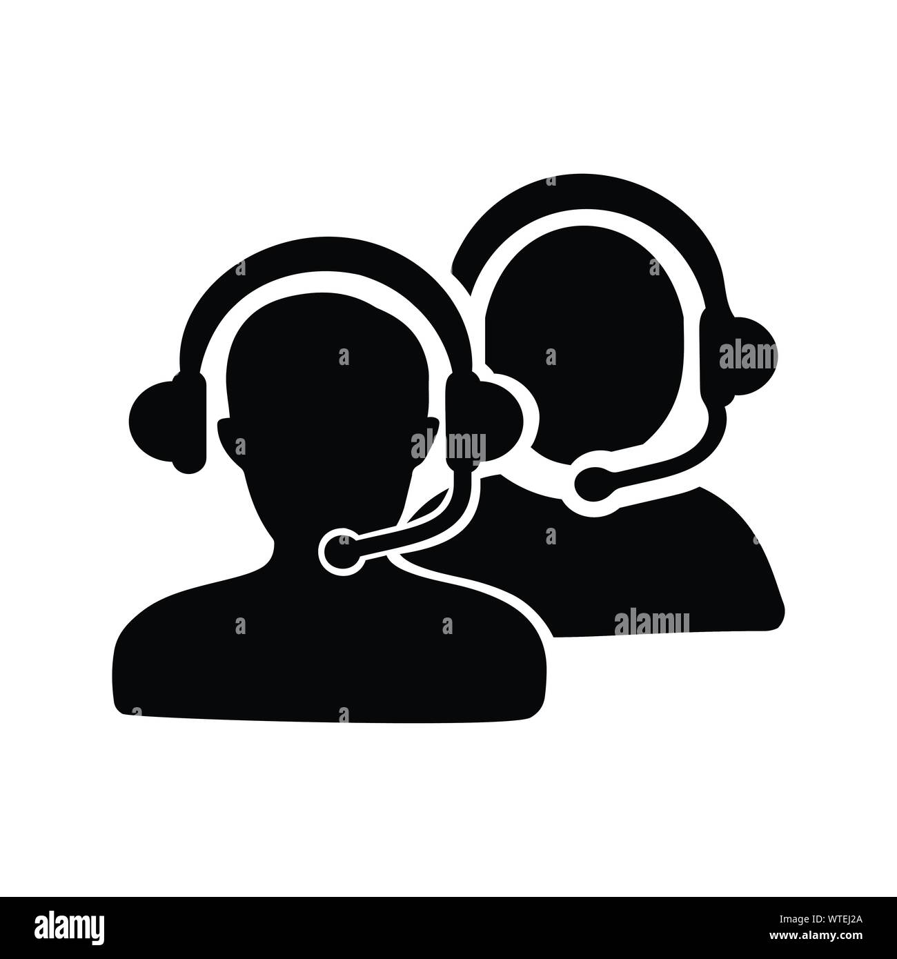 Customer Support Icon, call center Stock Vector Image & Art - Alamy