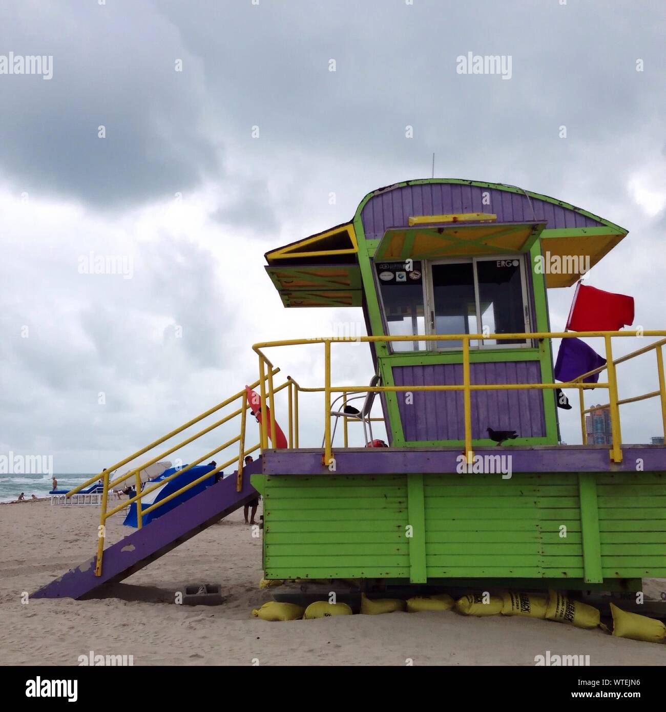 Beach security lookout hi-res stock photography and images - Alamy