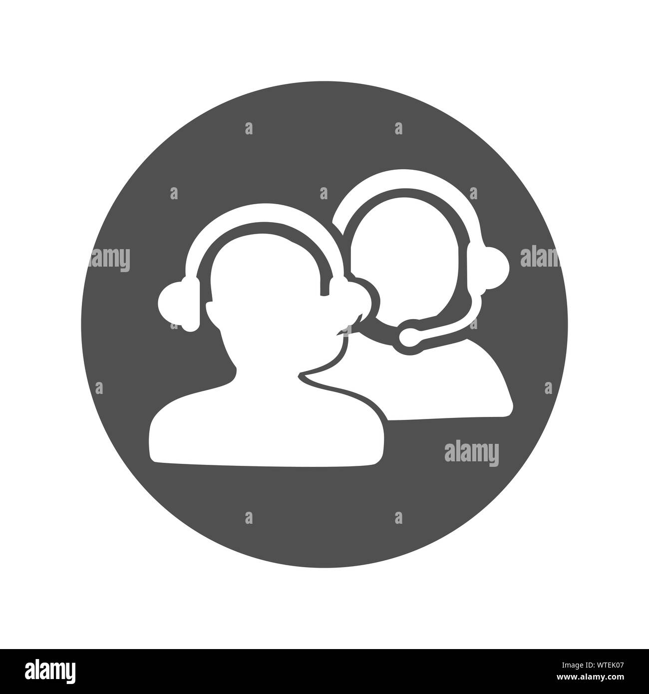 Customer Support Icon, call center Stock Vector Image & Art - Alamy