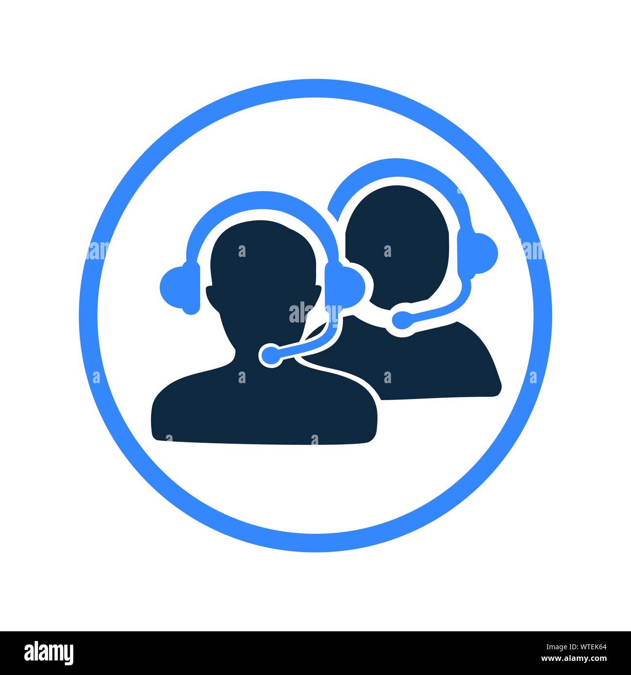 Customer Support Icon, call center Stock Vector Image & Art - Alamy