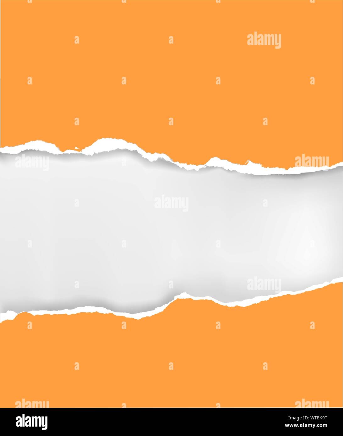 Orange Ripped paper background. Illustration of orange ripped paper ...