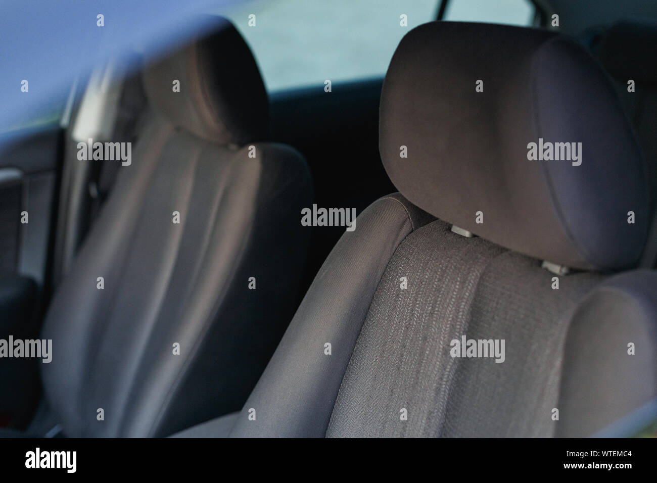 Car interior, part of front seats, close Stock Photo - Alamy