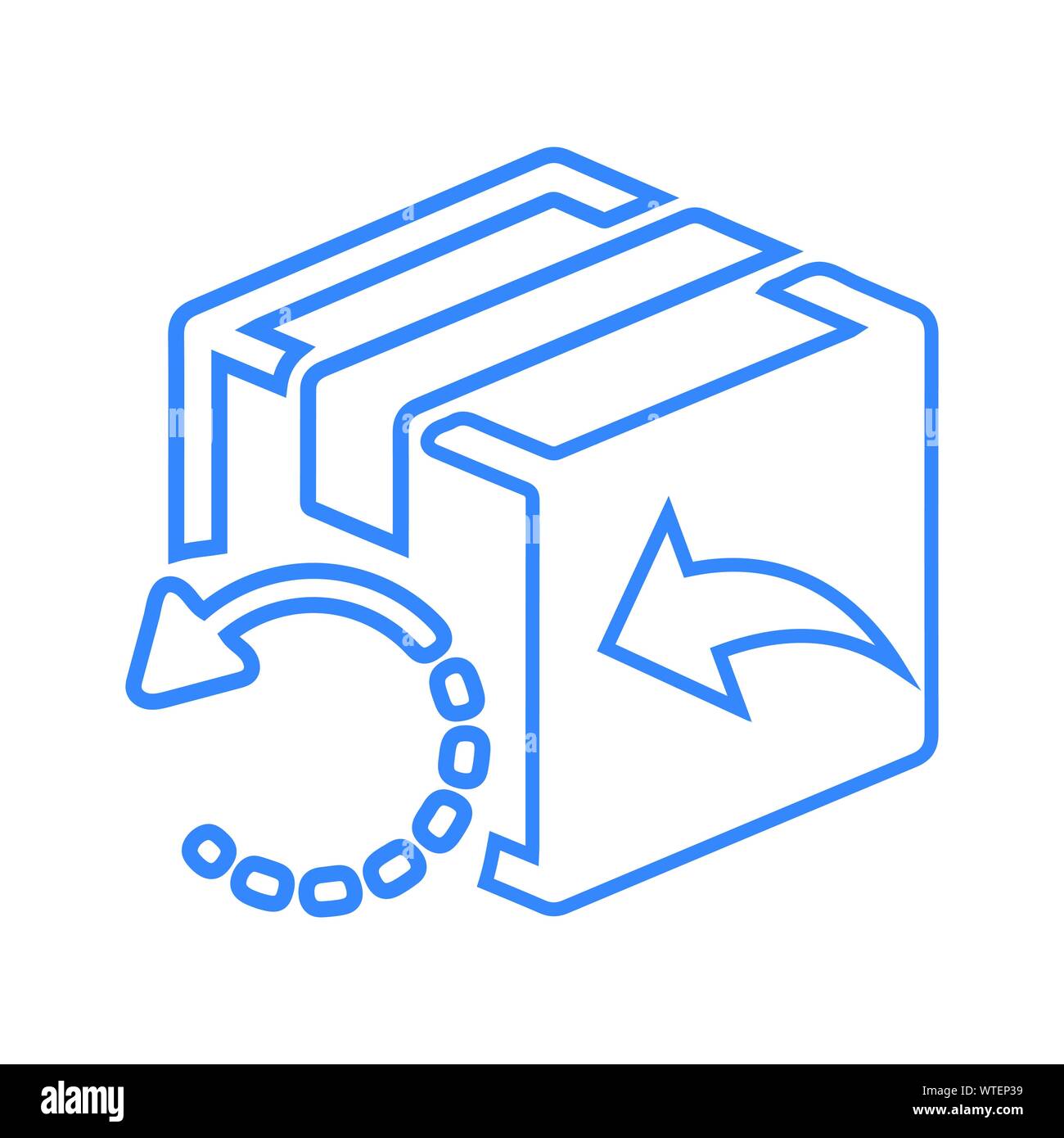 Return Icon, Send Back Icon Stock Vector Image & Art - Alamy