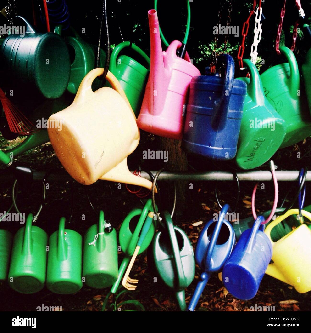 Collection of watering cans hi-res stock photography and images - Alamy