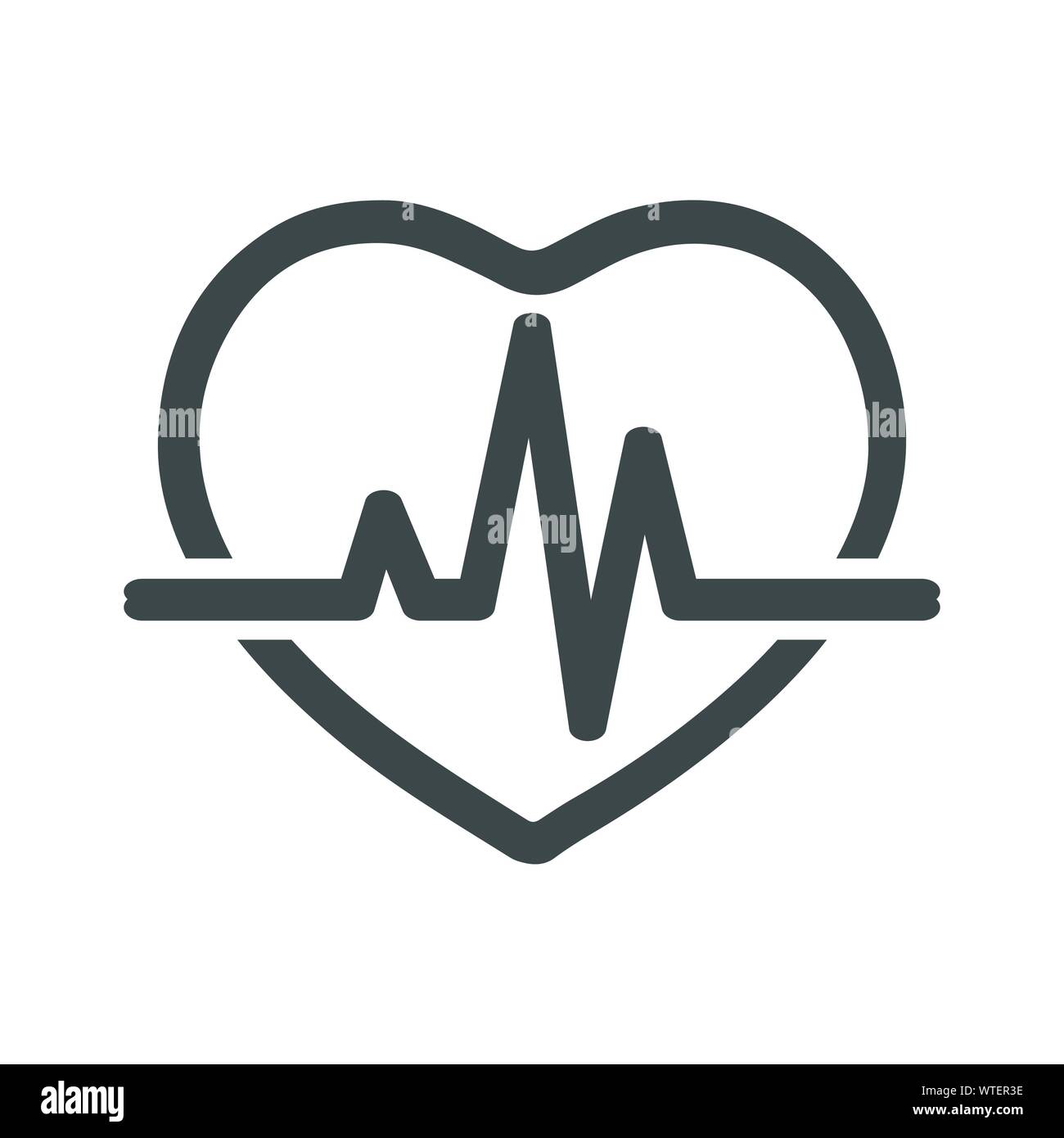 Pulse icon Stock Vector Images - Alamy