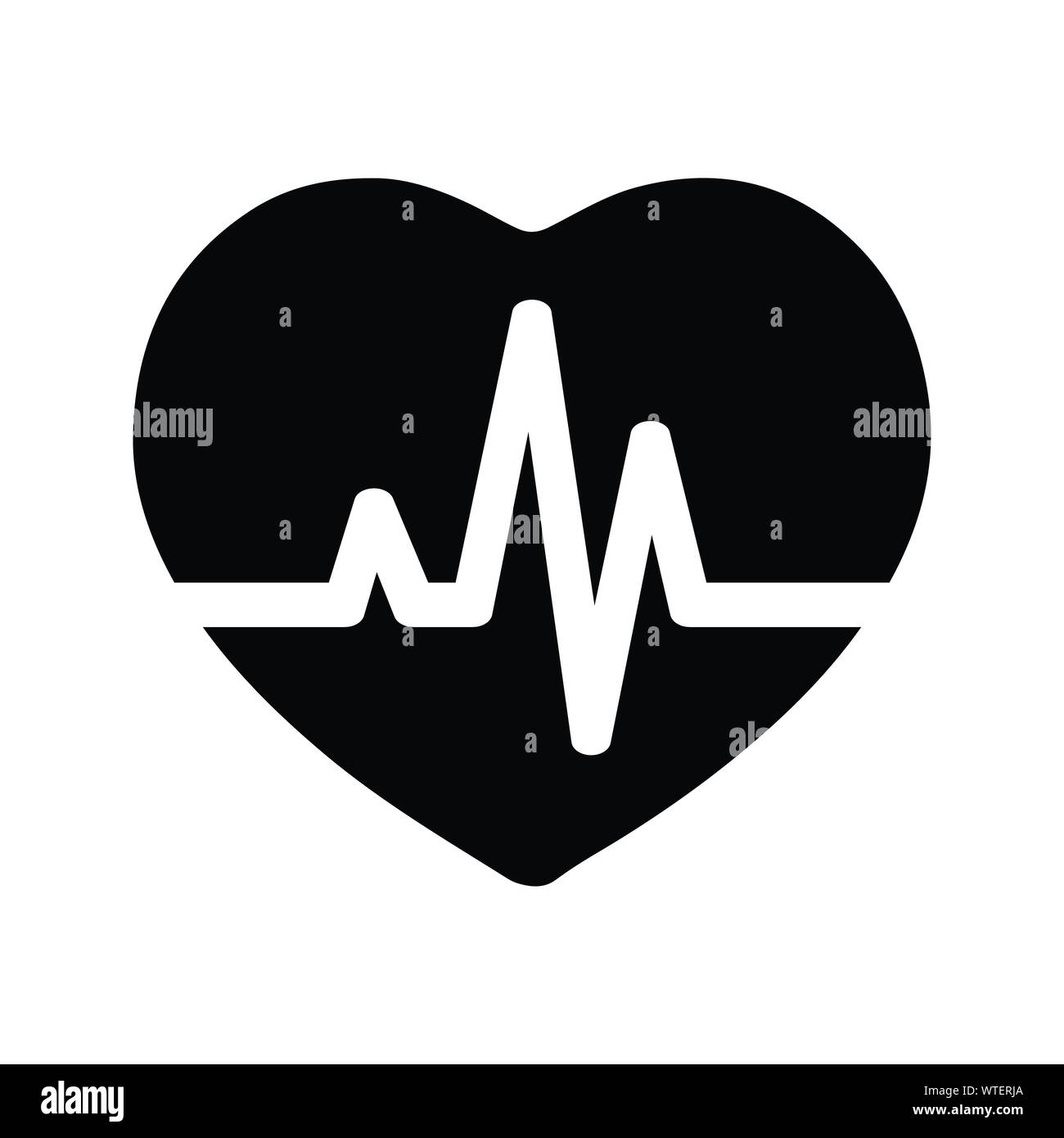 Heart Pulse Icon Stock Vector Image & Art - Alamy
