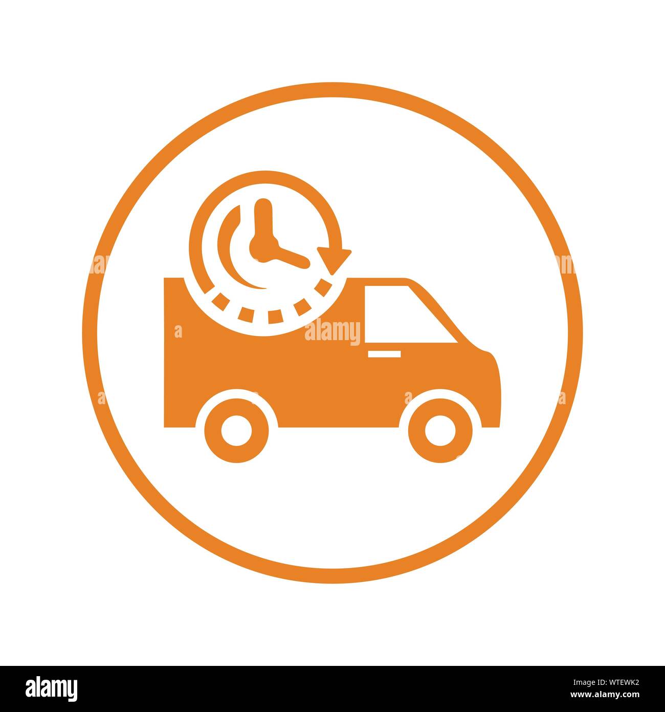 Delivery schedule icon on Stock Vector Images - Alamy