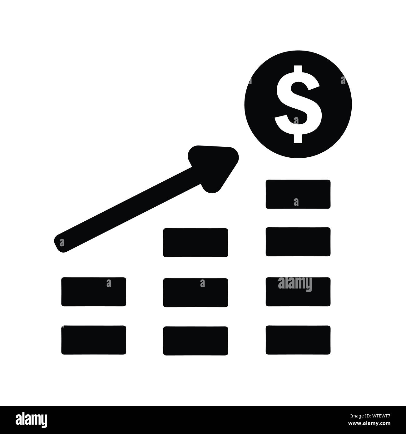 Profit, Earning, Sales Growth Icon Stock Vector Image & Art - Alamy