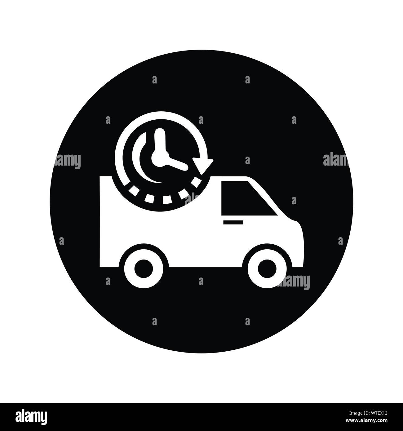 On-Time Delivery / Schedule Pickup Icon Stock Vector Image & Art - Alamy