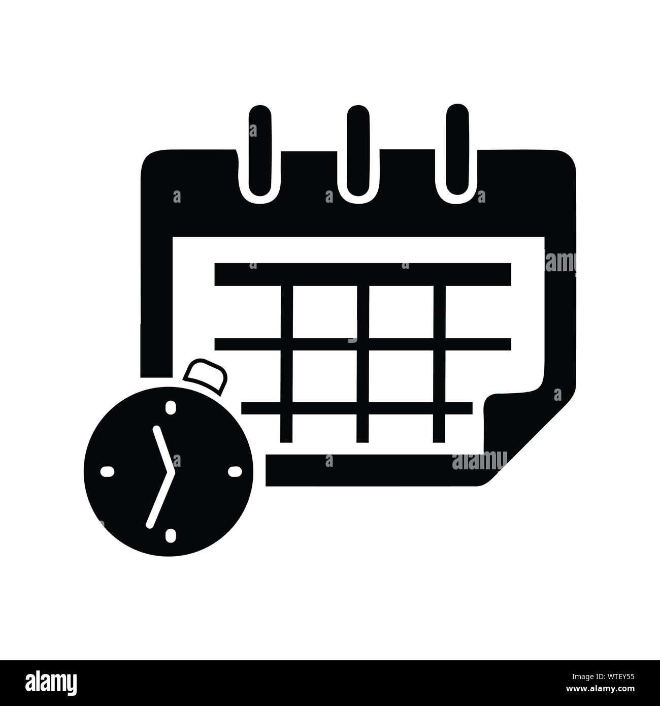 Schedule Icon, Calendar Icon Stock Vector Image & Art - Alamy