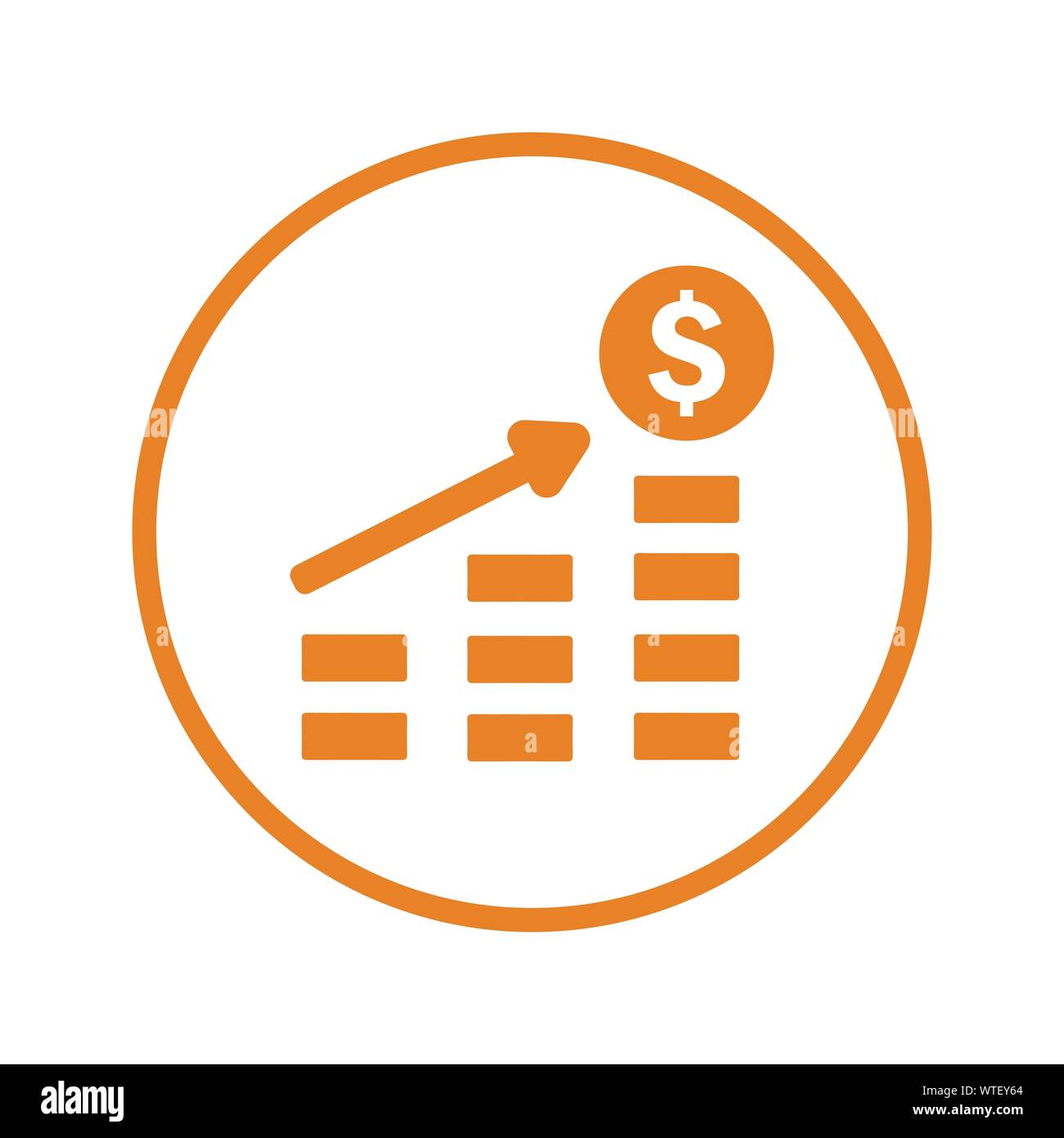 Profit, Earning, Sales Growth Icon Stock Vector Image & Art - Alamy