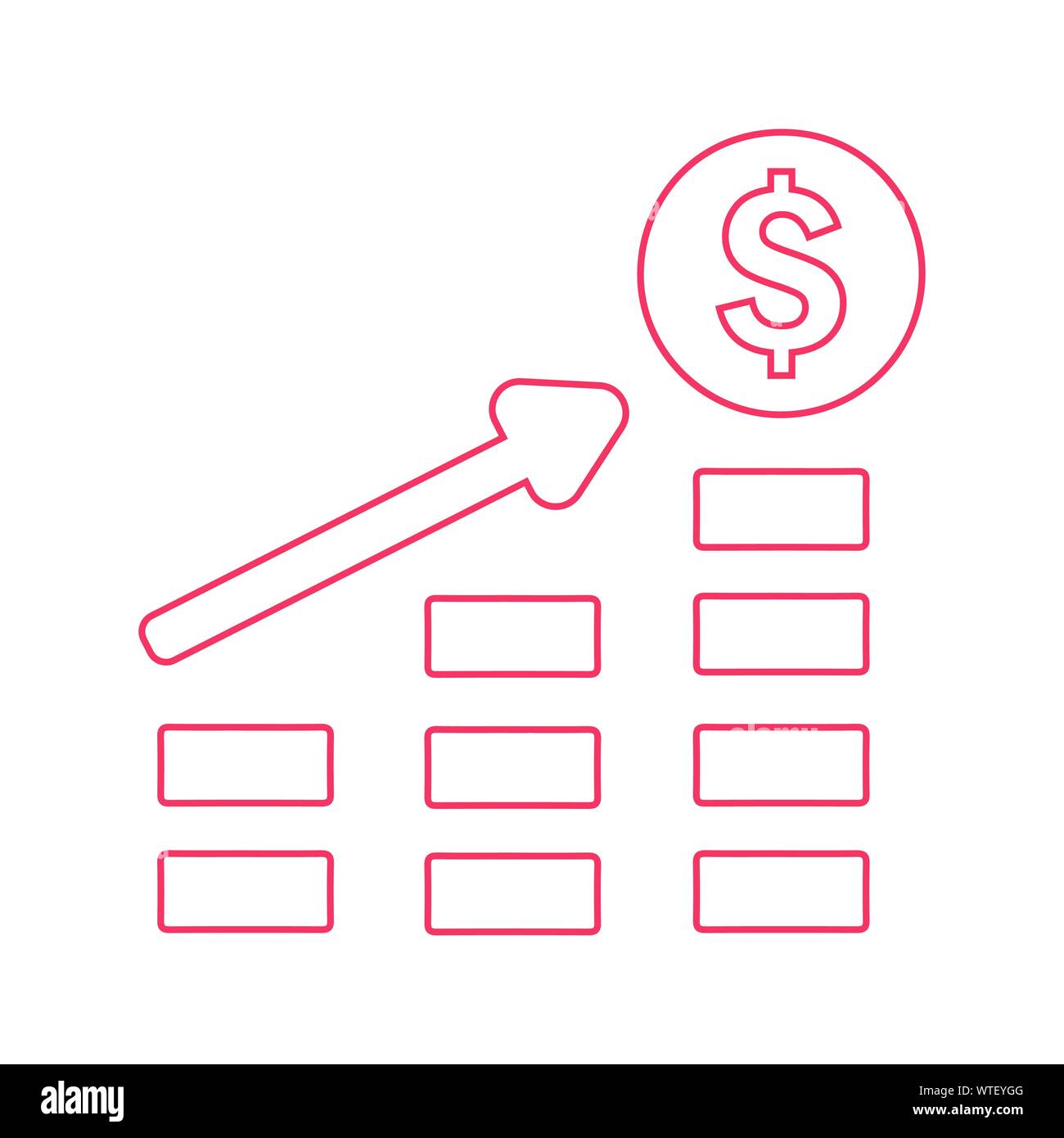 Profit, Earning, Sales Growth Icon Stock Vector Image & Art - Alamy