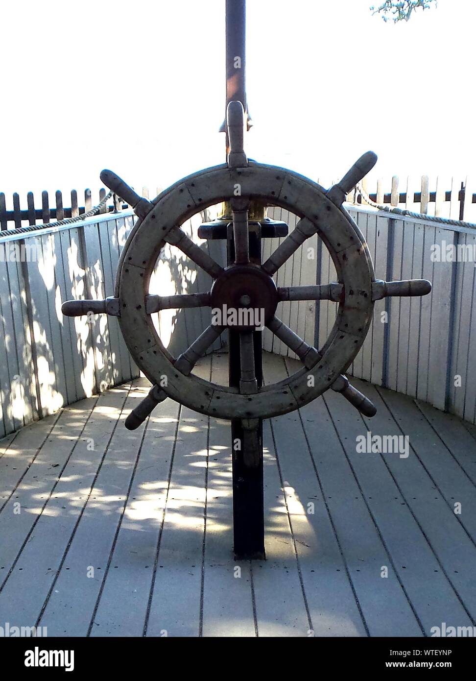 Wooden steering wheel hi-res stock photography and images - Alamy